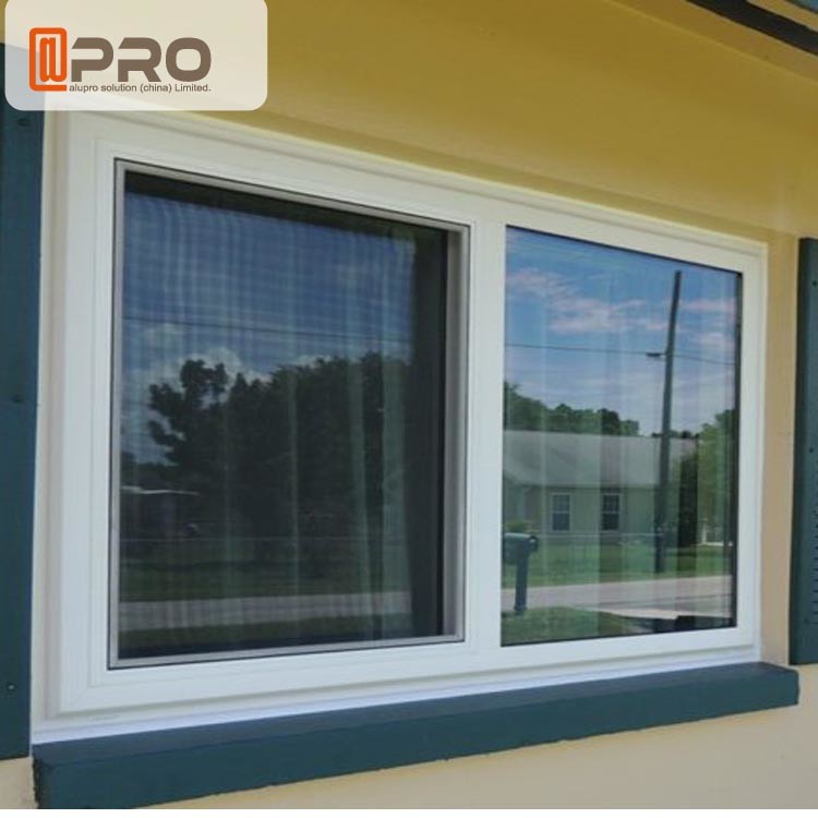 Custom Made Double Glazed Aluminium Sliding Windows Horizontal Opening Pattern Sliding Window