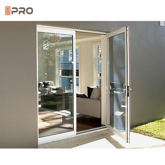 Push Open 1.2mm 6063 Aluminium Hinged Doors For Home