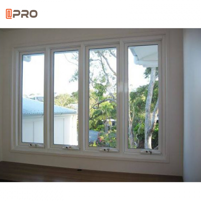 American Style Aluminum Casement Windows Flange Installation Tempered ...