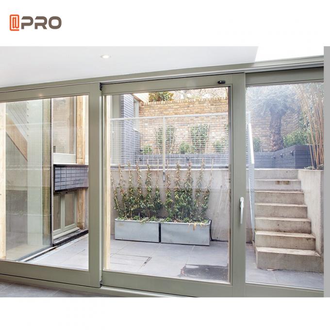 Automatic Interior Aluminium Sliding Glass Doors CW Waterproof System