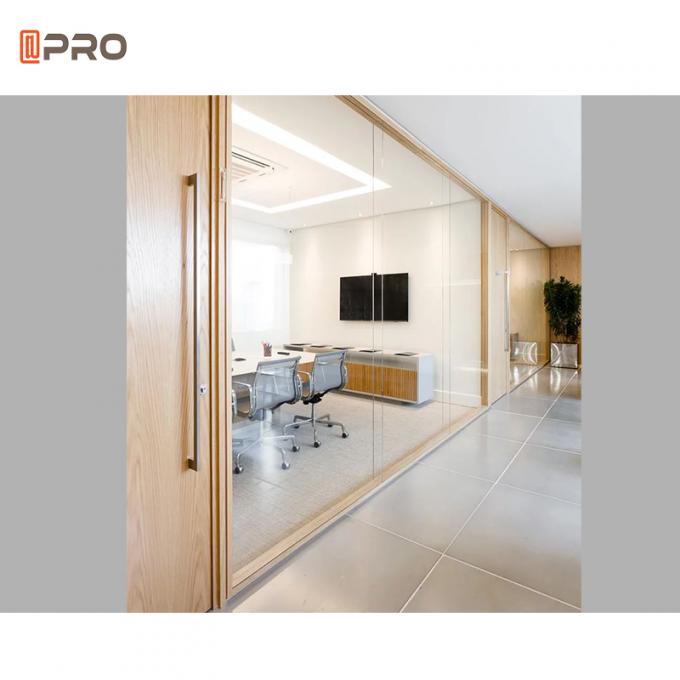 Frameless Clear Glass Partition Wall Vertical Full View Interior Office ...