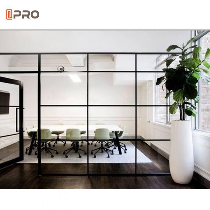 Movable Soundproof Modern Office Partitions Panels 108mm Fireproof ...