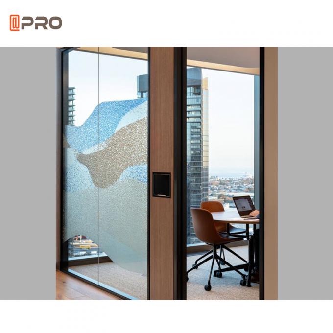 Reusable Office Glass Wall Partition Clear Demountable Double Glazing ...
