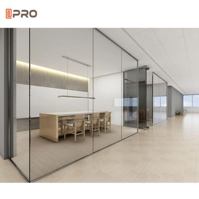 10mm Thick Modern Office Partitions Clear Safety Toughened Glass ...