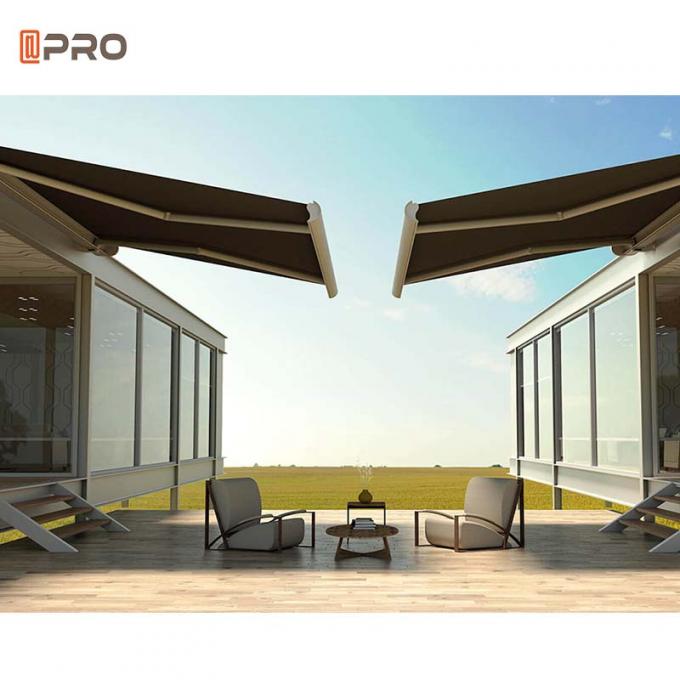 Aluminum Folding Arm Awning Motorized Retractable Full Cassette Awning