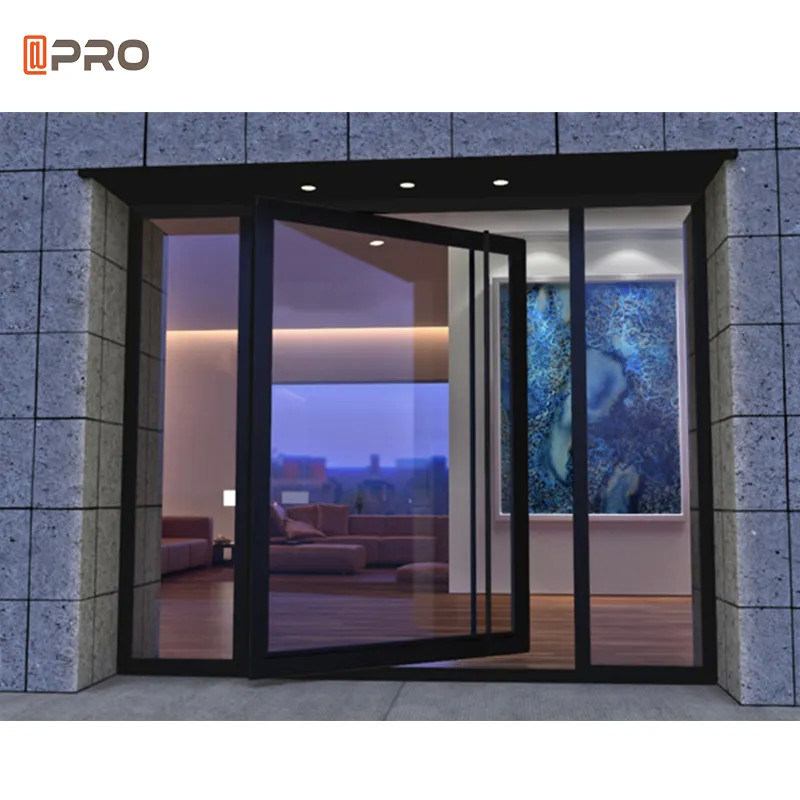 Custom Aluminum Pivot Doors System Modern Interior Hinge Front Pivot Door