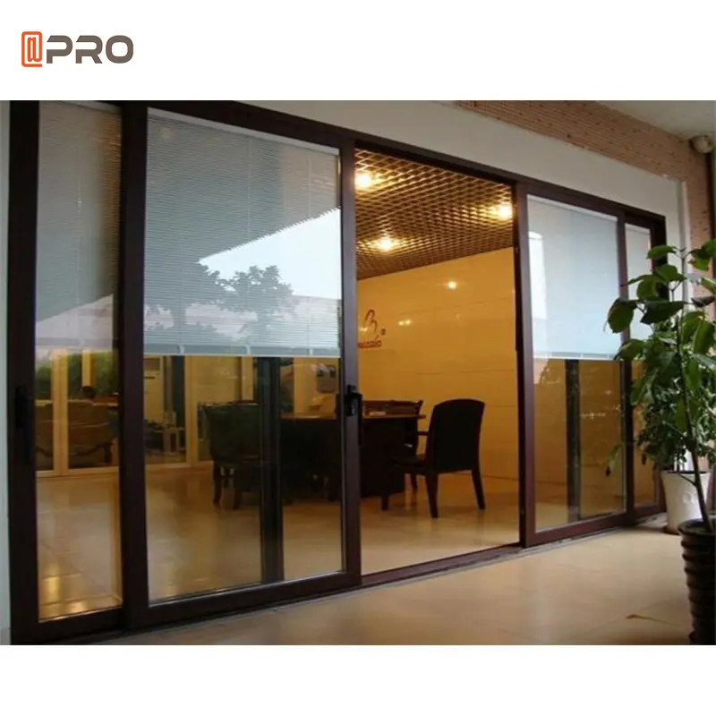 6063 Aluminum Sliding Doors For Patio Modern Gate Wardrobe Slide Glass ...