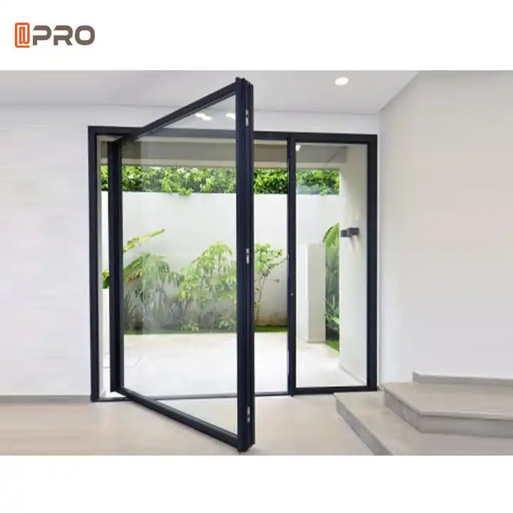 APRO Pivoting Doors Villas Modern Interior Aluminium Design Front Entry Glass Pivot Door