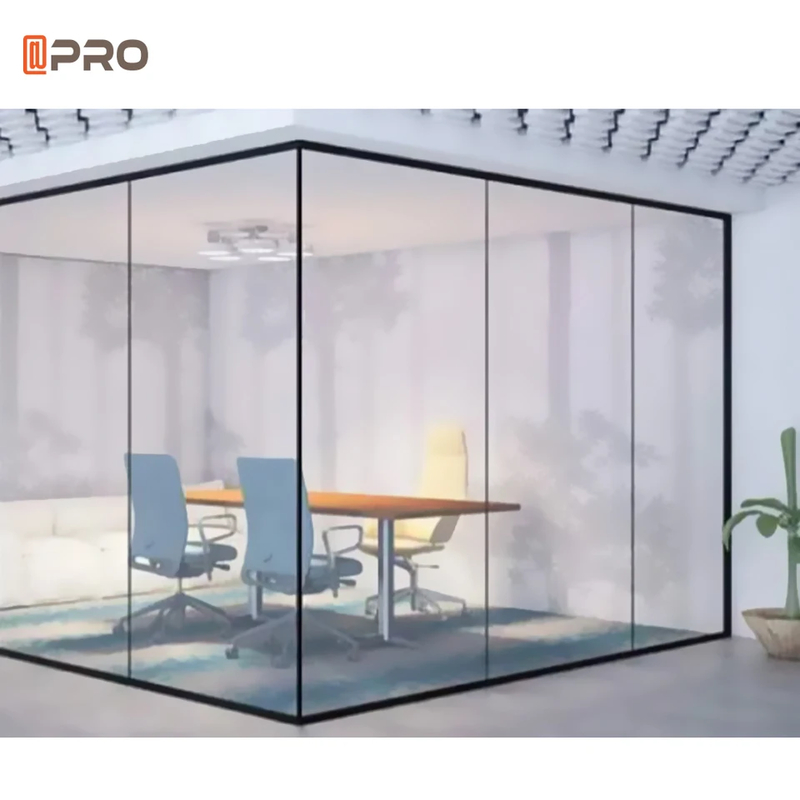 Colorful Glass Office Partition Customization Aluminum Alloy Glass Door ...