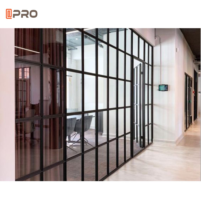 10mm Thick Modern Office Partitions Clear Safety Toughened Glass ...