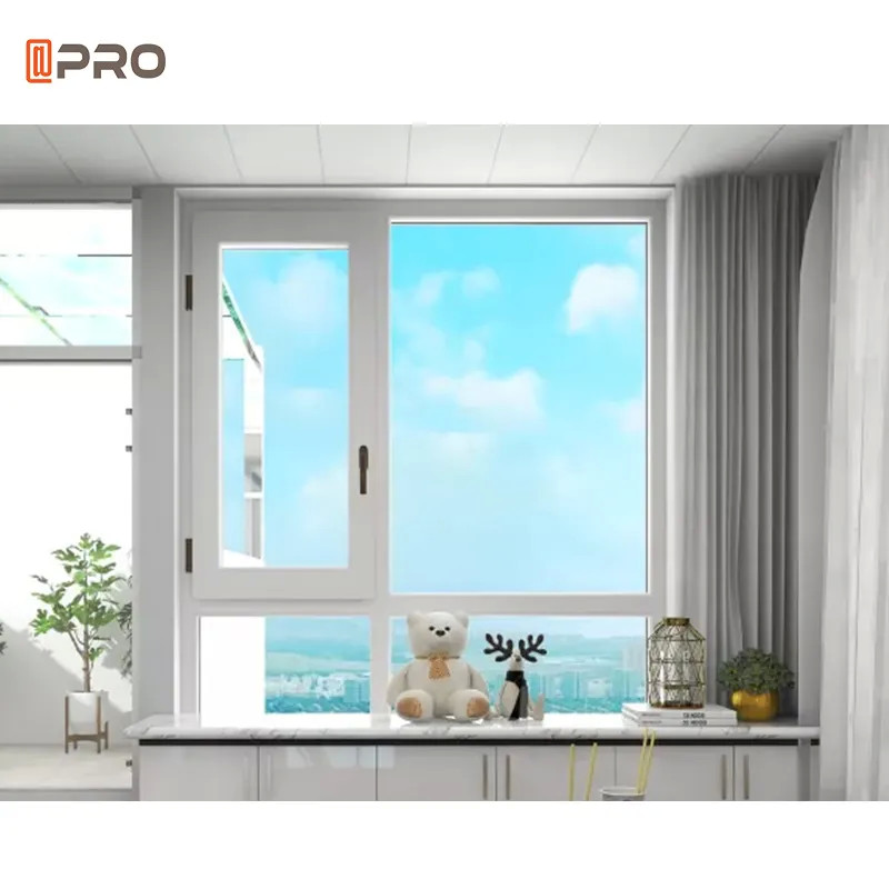Insulated Aluminum Casement Windows Burglar Proof And Fly Screen Mesh ...