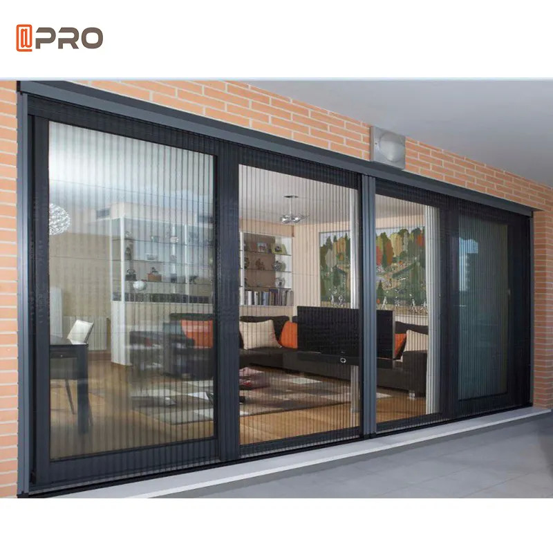 Aluminium Perforated Metal Front Screen Mesh Magnetic Sliding Door Fly ...