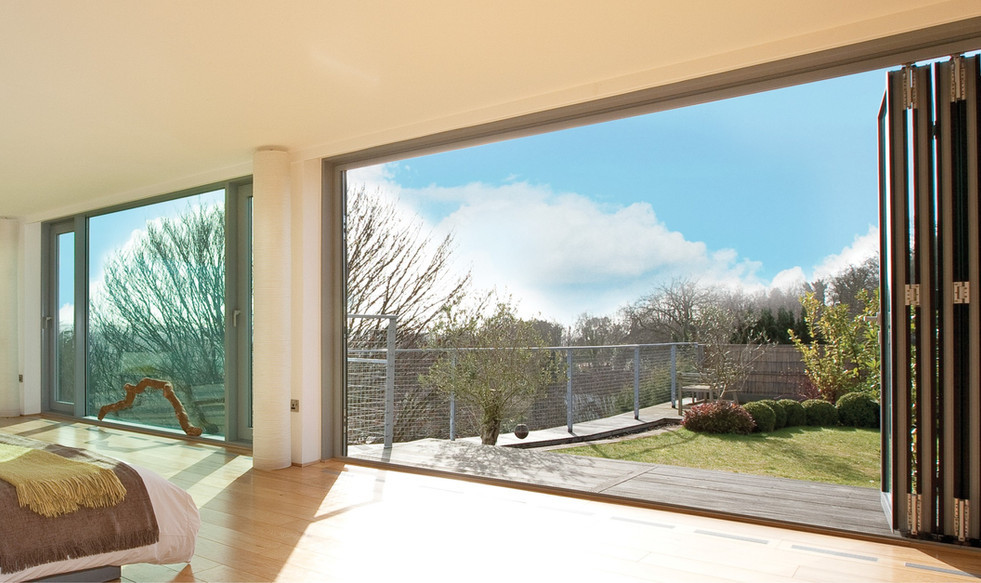 Powder Coating Frame Finishing Aluminum Folding Doors Aluminum Alloy ...