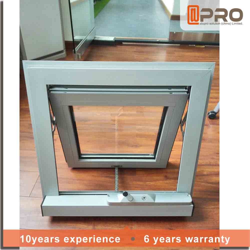 Waterproof Aluminium Awning Windows White Color With Chain Winder And ...