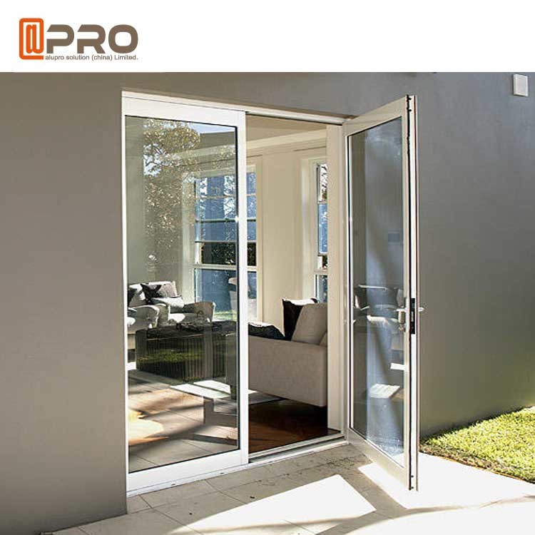 Custom Residential Aluminium Hinged Doors , Single Casement Bulletproof ...