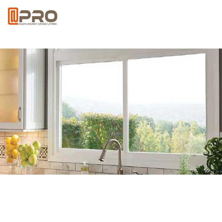 Aluminium Frame Modern House Windows , 5 + 9 + 5mm Thickness Aluminium ...