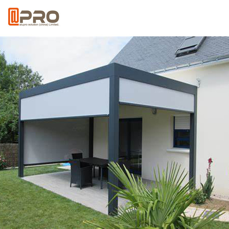Motorized Opening Rotate Louver Modern Aluminum Pergola For Commercial ...