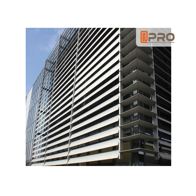 3.0mm Automatic Adjustable Louver Shutter Sun Shade Building