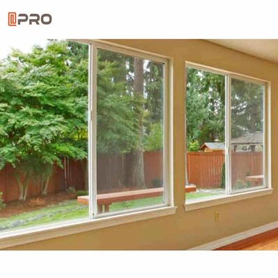 Three Rails Aluminum Sliding Windows Tempered Glass Ghana Sliding Window