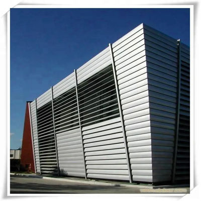 Customized Aluminium Sun Shade Louvres Exterior Aerofoil Louver Sun Shading