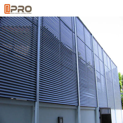 Customized Aluminium Sun Shade Louvres Exterior Aerofoil Louver Sun Shading