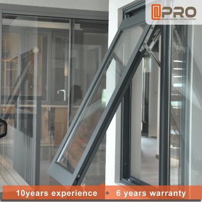 T5 Aluminum Frame Awning Window Top Hung Casement Windows With Security ...