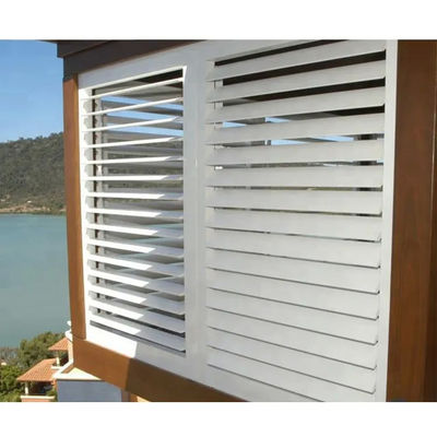 European Aluminium Louver Window Movable Louvers Plantation Shutter Parts