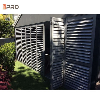 Hollow Blind Shutter Aluminium Louver Window Metal Thermal Break Villa ...