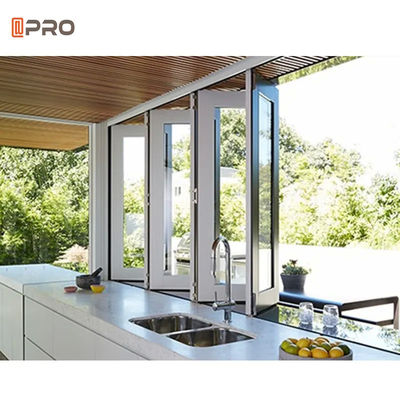 Exterior Aluminum Bifold Windows Sliding Track Folding Window