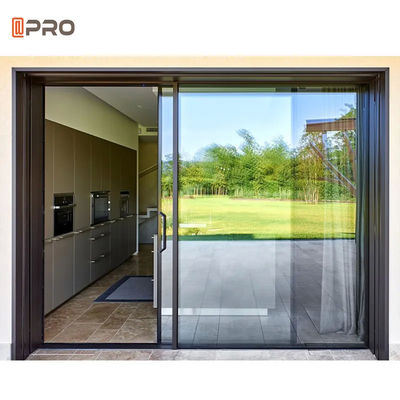 Telescopic Balcony Sliding Glass Door Triple Glass Aluminum Sliding ...