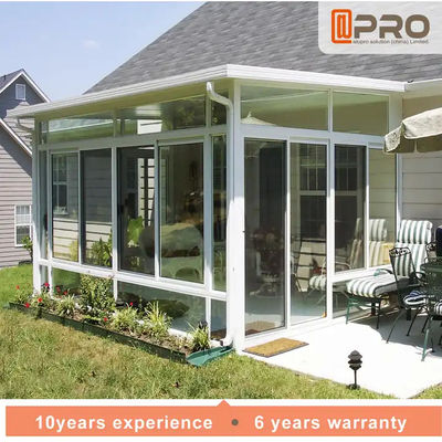 Powder Coated Frame Glass Florida Room Aluminum Portable Glass House ...