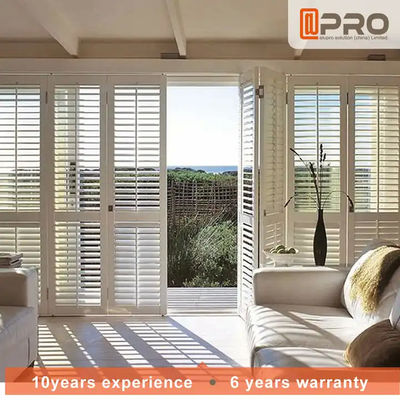 French Aluminium Louver Glass Shutter Windows Folding Shutter Motorized ...