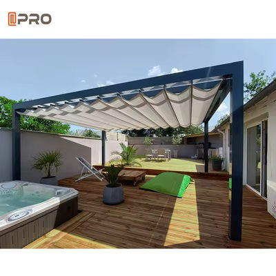 Outdoor Aluminum Frame Pvc Awning Sunshade Waterproof Retractable Roof ...