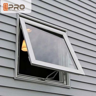 Durable Top Hung Aluminium Windows With Double Tempered Glass Powder ...
