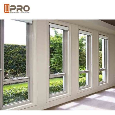 Durable Top Hung Aluminium Windows With Double Tempered Glass Powder ...