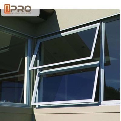 Durable Top Hung Aluminium Windows With Double Tempered Glass Powder ...