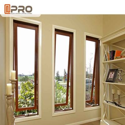 Durable Top Hung Aluminium Windows With Double Tempered Glass Powder ...