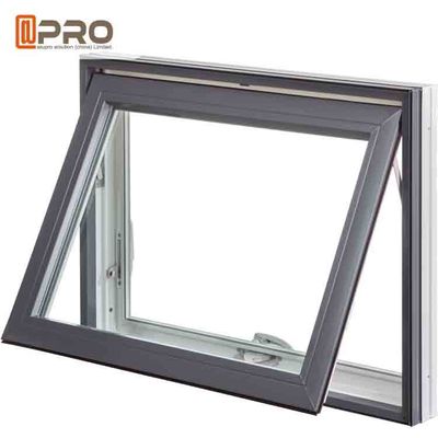 House Inward Opening Aluminium Awning Windows Double Tempered Clear ...