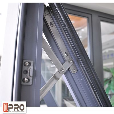 Horizontal Aluminium Awning Windows Swing Open Style 1-2MM Profile ...