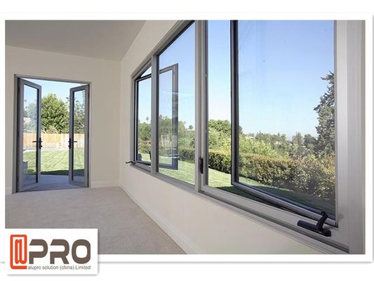 Residential Push Out Casement Windows / Aluminium Pivoting Window With ...