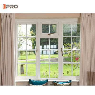 Horizontal Sliding Aluminum Glass Window With Grill Design