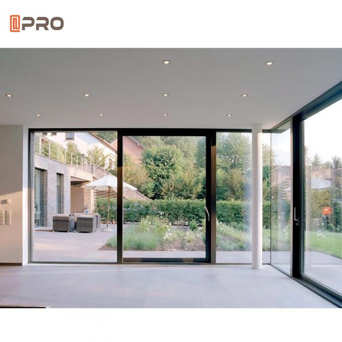 Telescopic Balcony Sliding Glass Door Triple Glass Aluminum Sliding ...