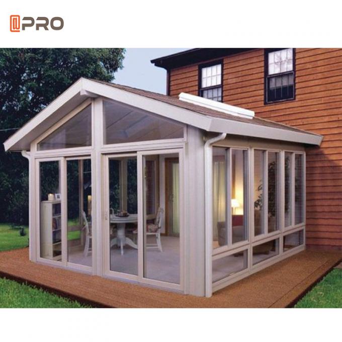Prefab Glass Garden House 8X8 Aluminum Alloy Veranda Sunrooms