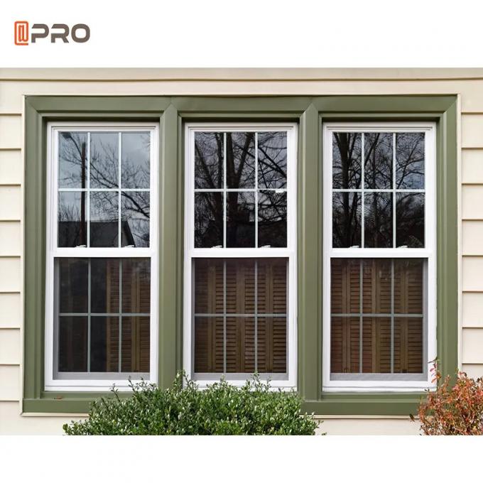 Customized Aluminium Double Top Hung Window Opener American Sash Windows