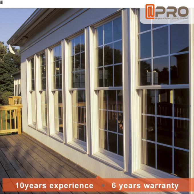 Double Or Single Glazing Hung Aluminum Sash Windows / Vertical Opening ...