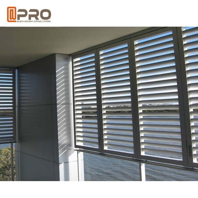 European Aluminium Louver Window Movable Louvers Plantation Shutter Parts