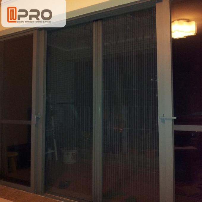 Free Pleated Mesh 12mm Aluminium Fly Screen Sliding Door
